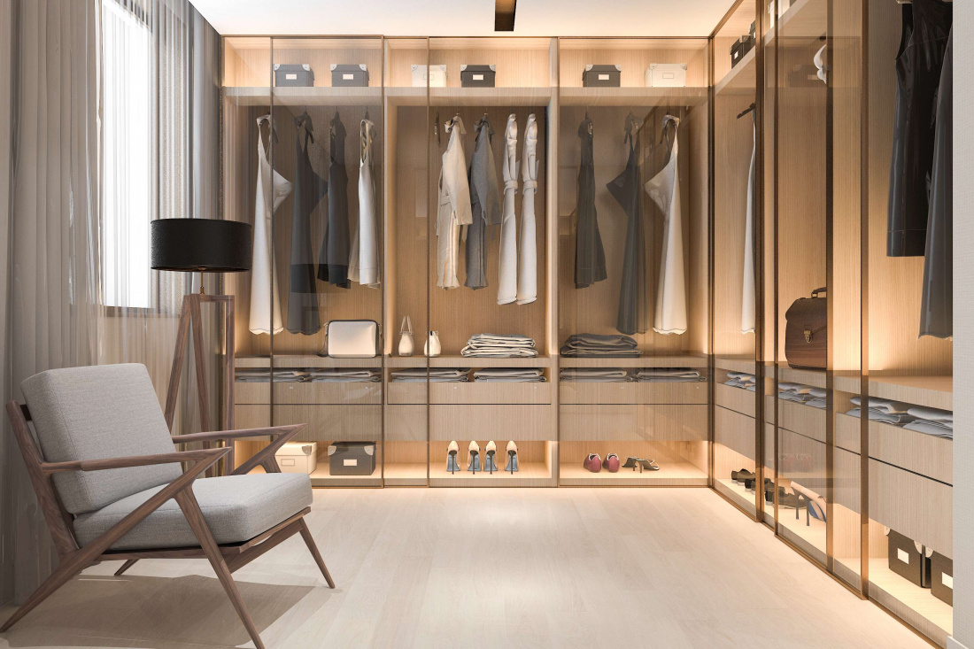 Closet de vidro: 7 dicas para um quarto sofisticado - Incepa